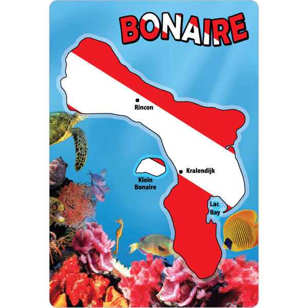 49025-402 Bonaire Diver Flag Island Sticker – StickerCactus